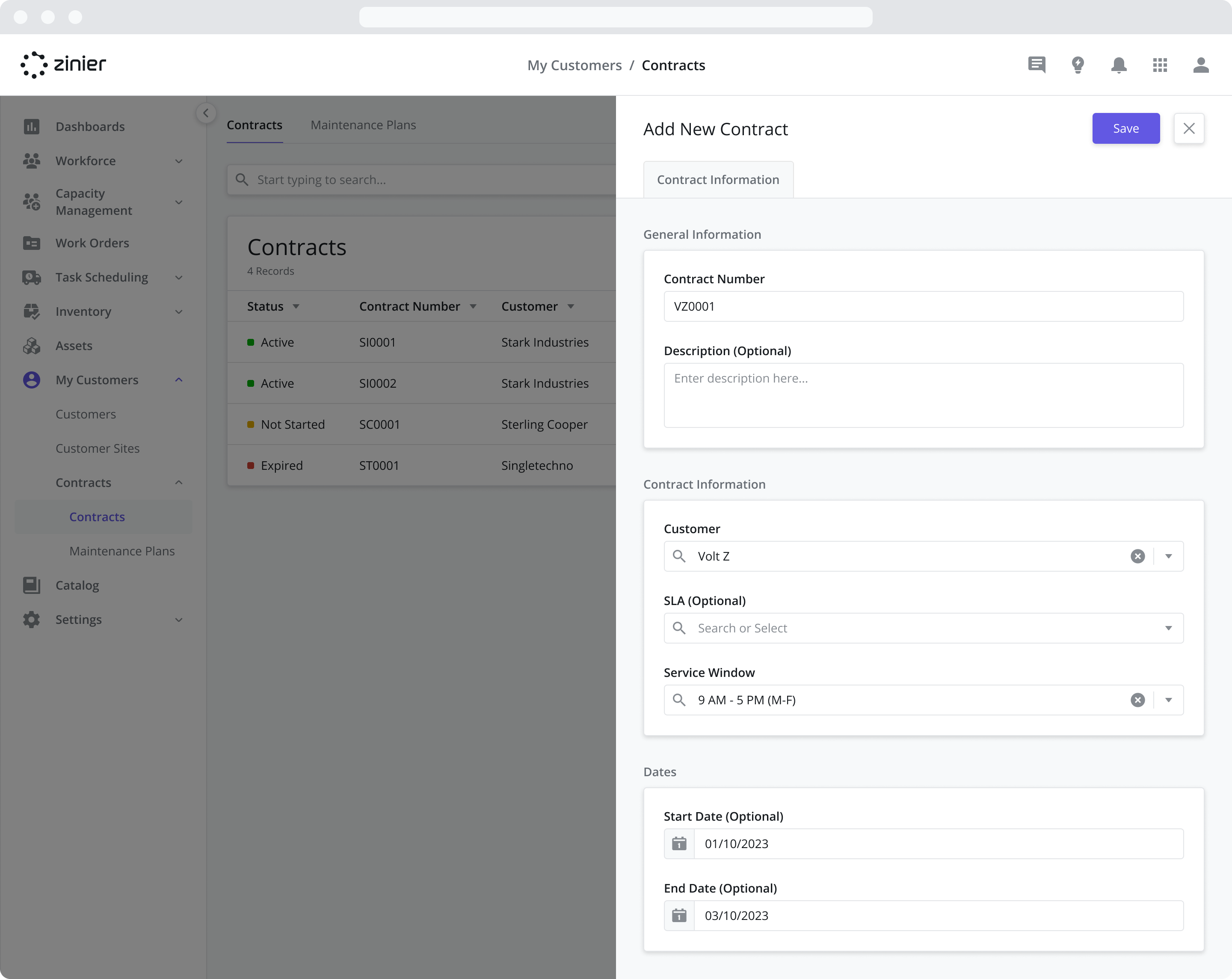 Work Order & Task Settings